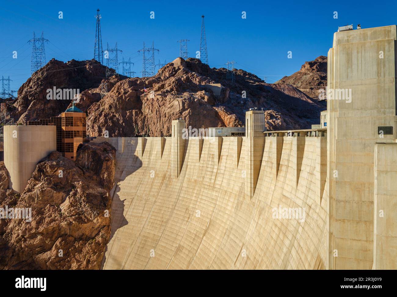 Side view of the Hoover Dam Stock Photo - Alamy