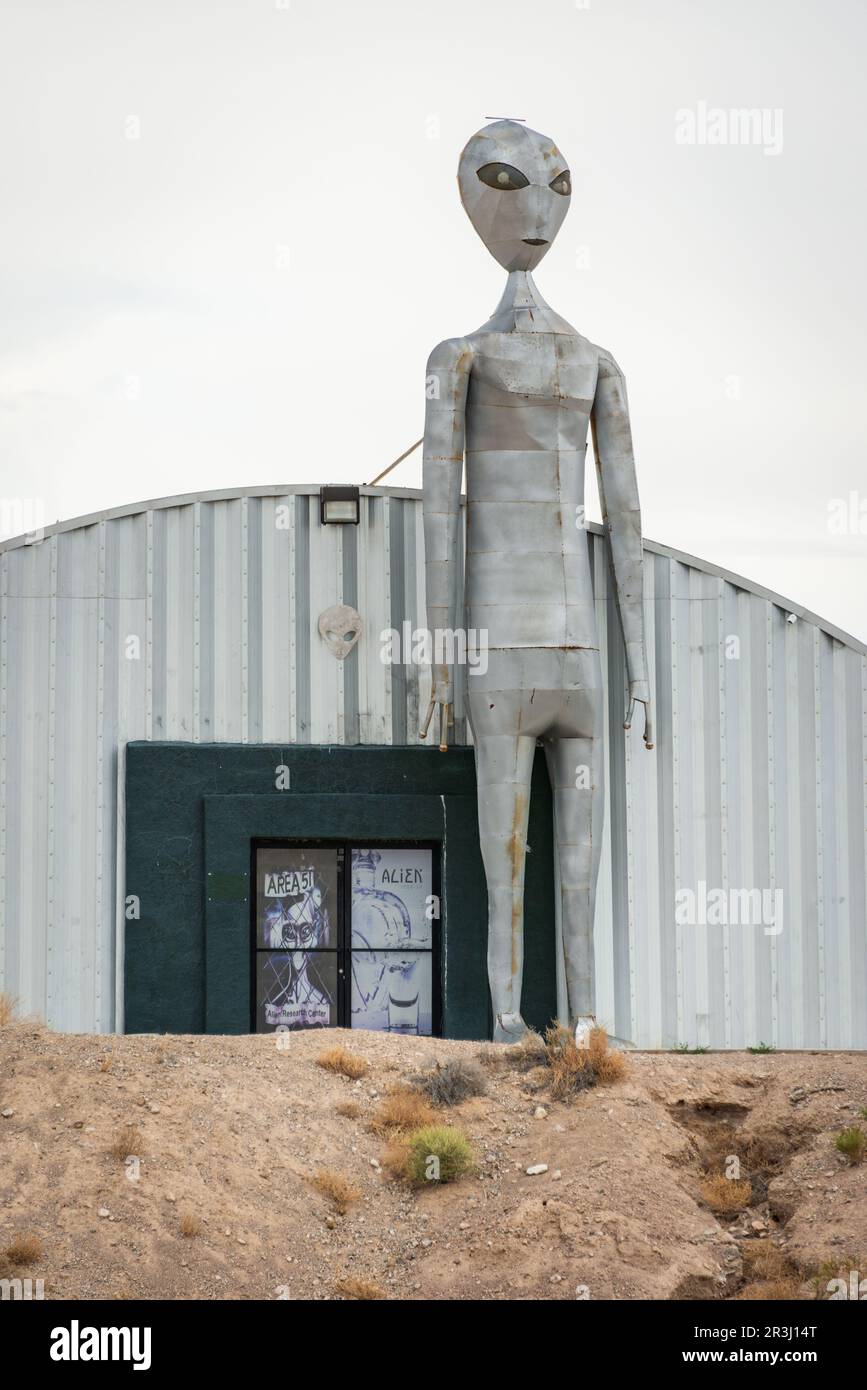 Extraterrestrial Highway or Nevada 375, Highway in Nevada Stock Photo ...