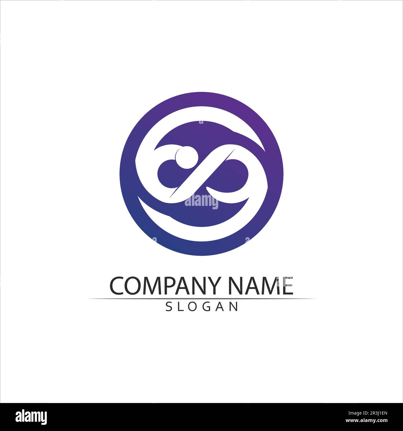 Infinity Design Vector icon illustration Logo template design Stock ...