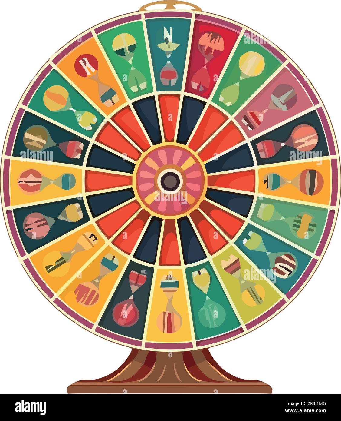 Carnival roulette wheel games Stock Vector Images - Alamy