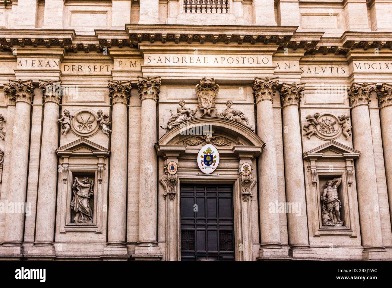 Church in Rome, St Andrew in the Valley Stock Photo - Alamy