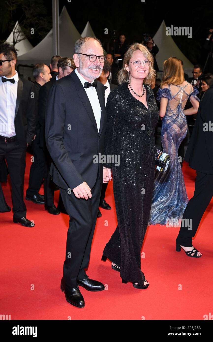 Cannes, France. 23rd May, 2023. Jean-Pierre Darroussin, Anna Novion ...