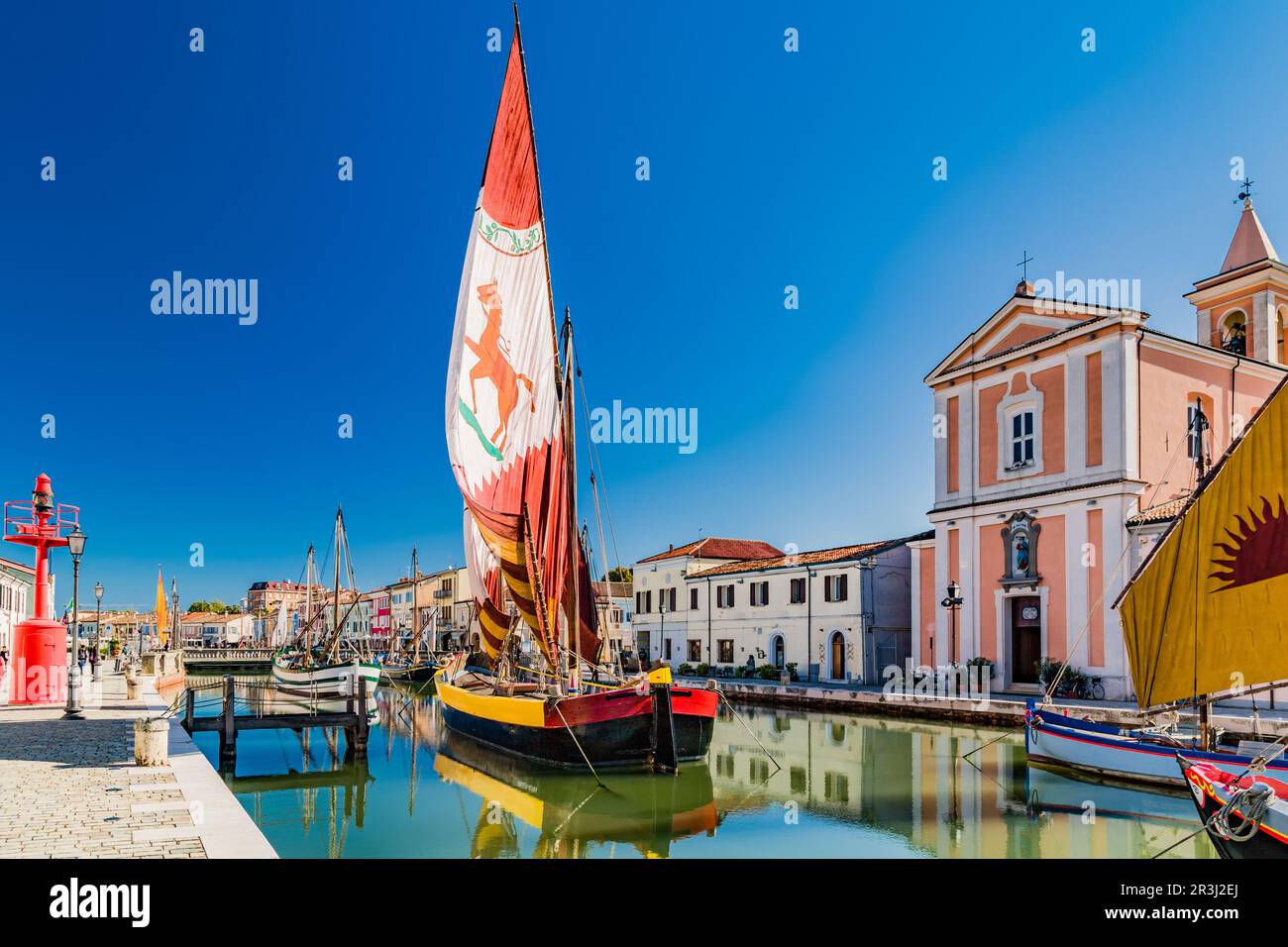 Church and boats hi-res stock photography and images - Alamy