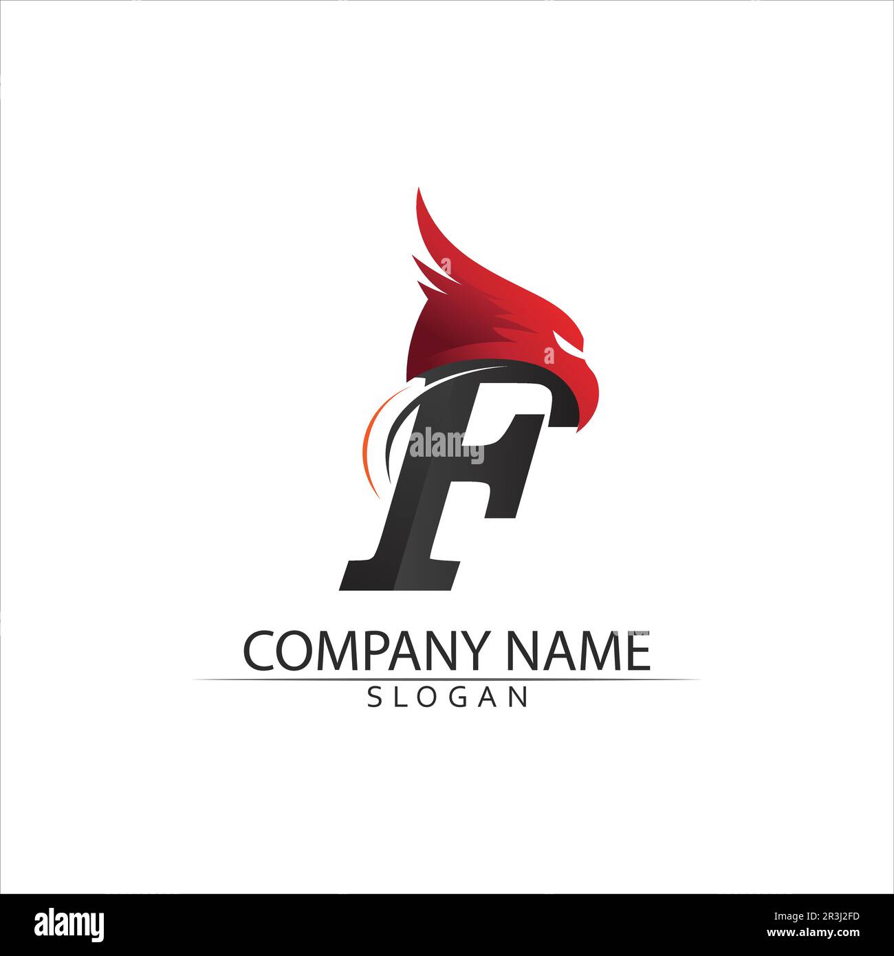 Falcon Logo Template vector illustration design Stock Vector Image ...