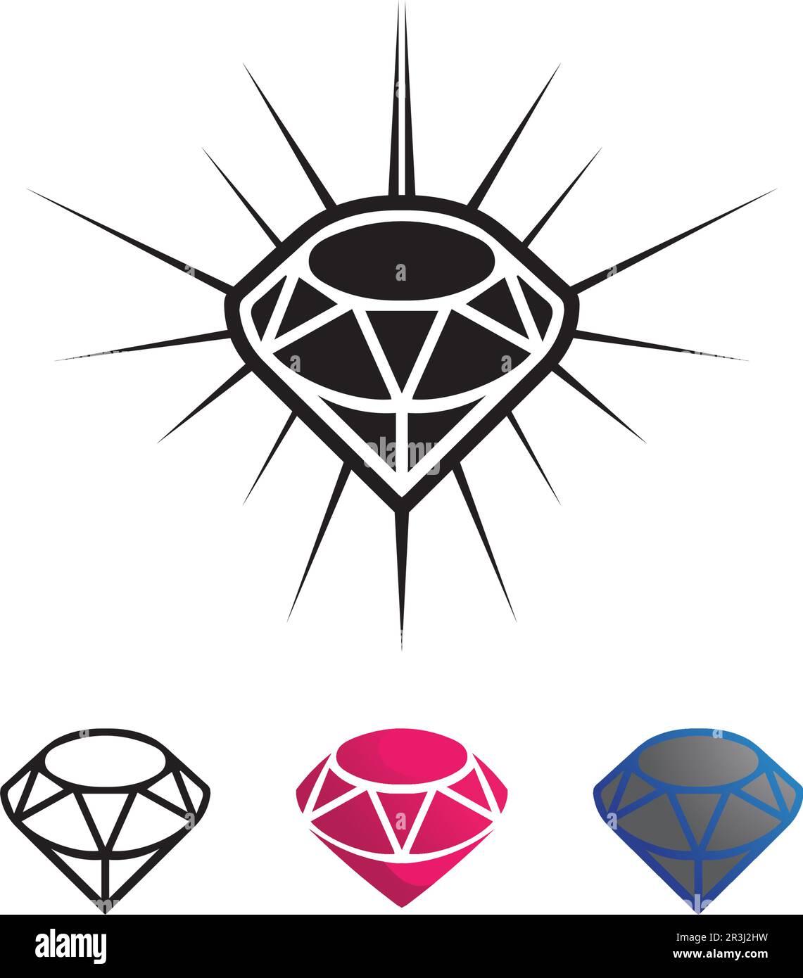 Diamond and Jewel design vector Logo Template symbol Stock Vector Image ...