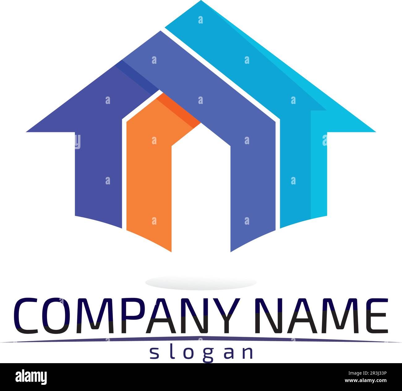 Real estate and home buildings logo icons template Stock Vector Image ...