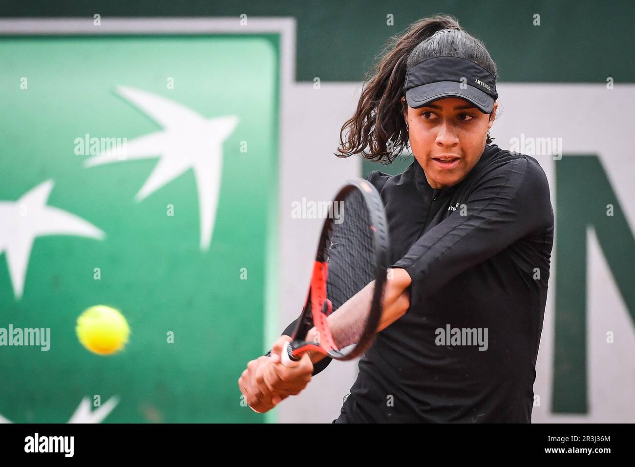 Emeline DARTRON of France during the second qualifying day of Roland ...