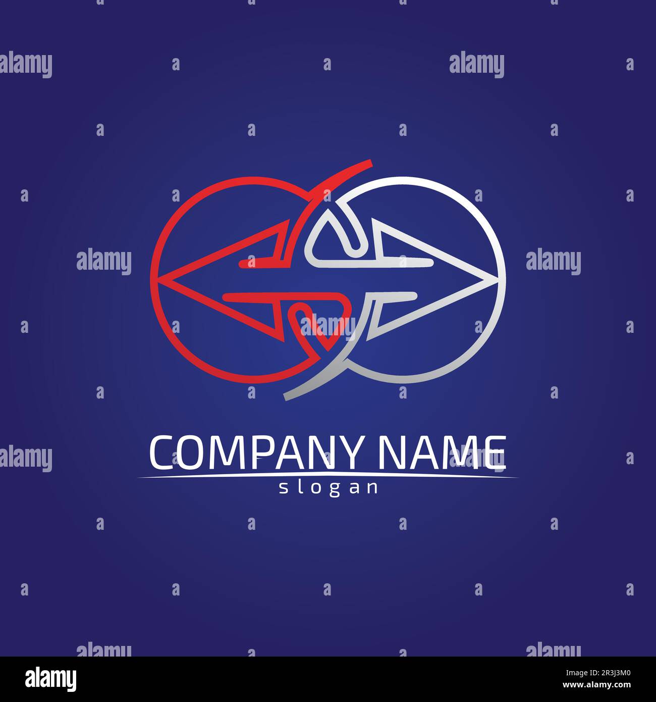 Arrows vector illustration icon Logo Template design Stock Vector Image ...