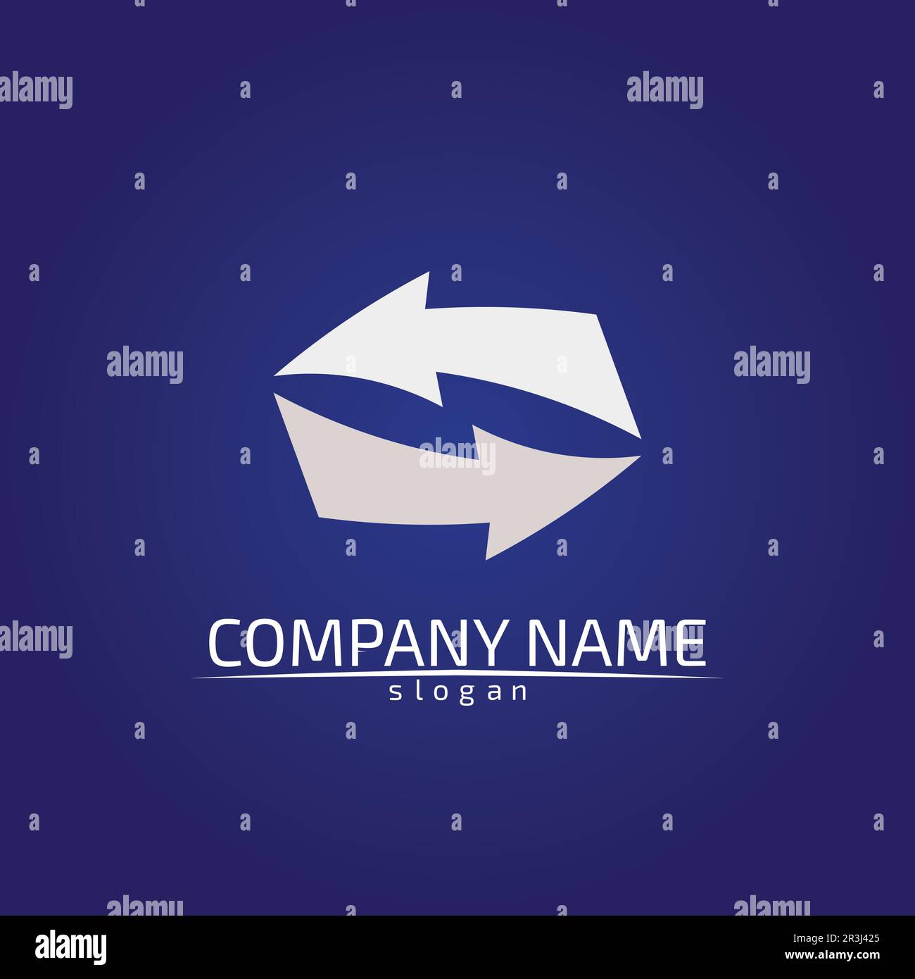 Arrows vector illustration icon Logo Template design Stock Vector Image ...