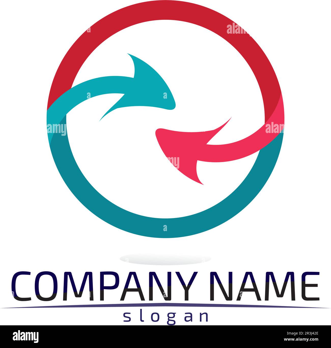Arrows vector illustration icon Logo Template design Stock Vector Image ...