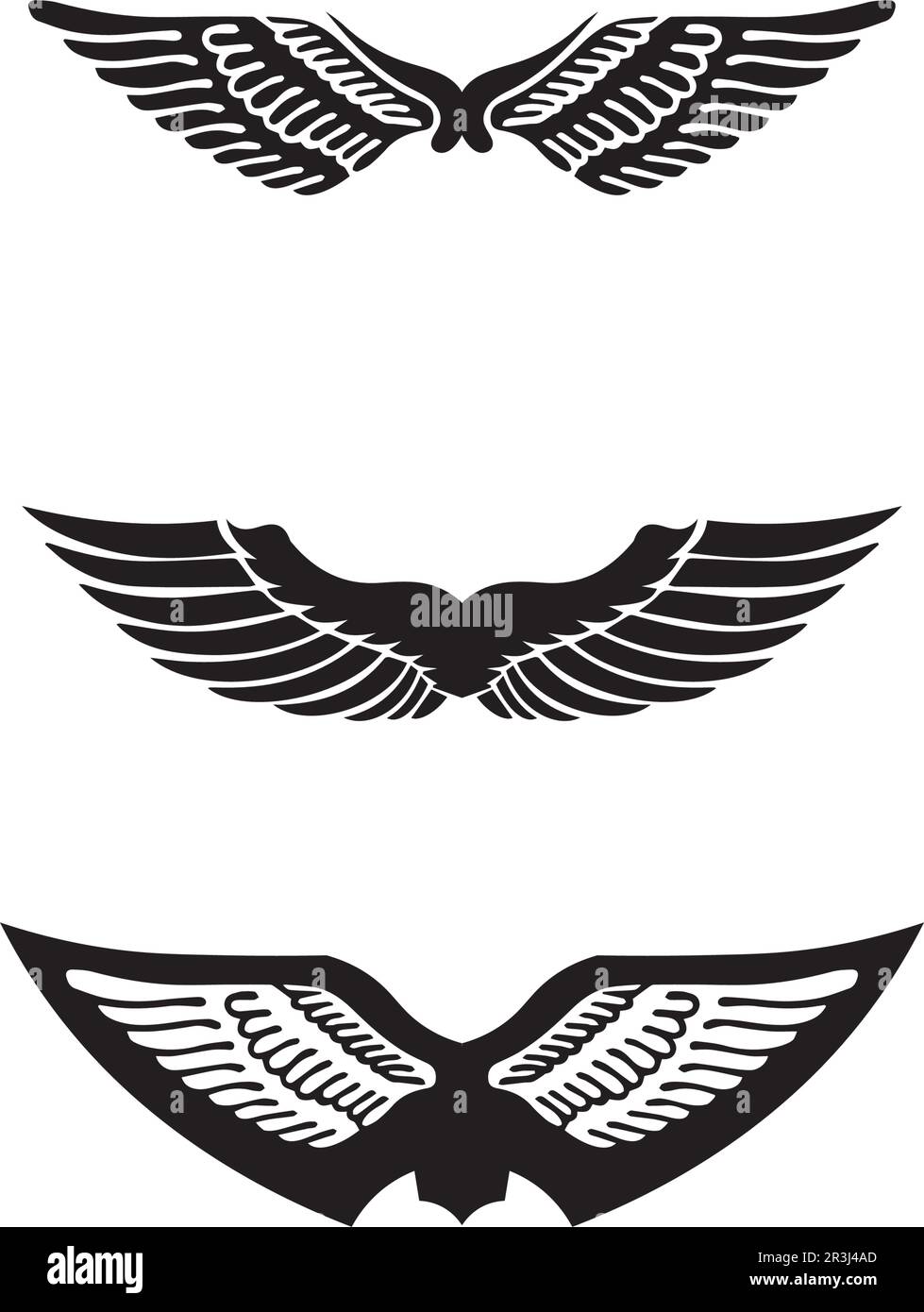 Falcon Wings Logo Template vector icon logo design Stock Vector Image ...