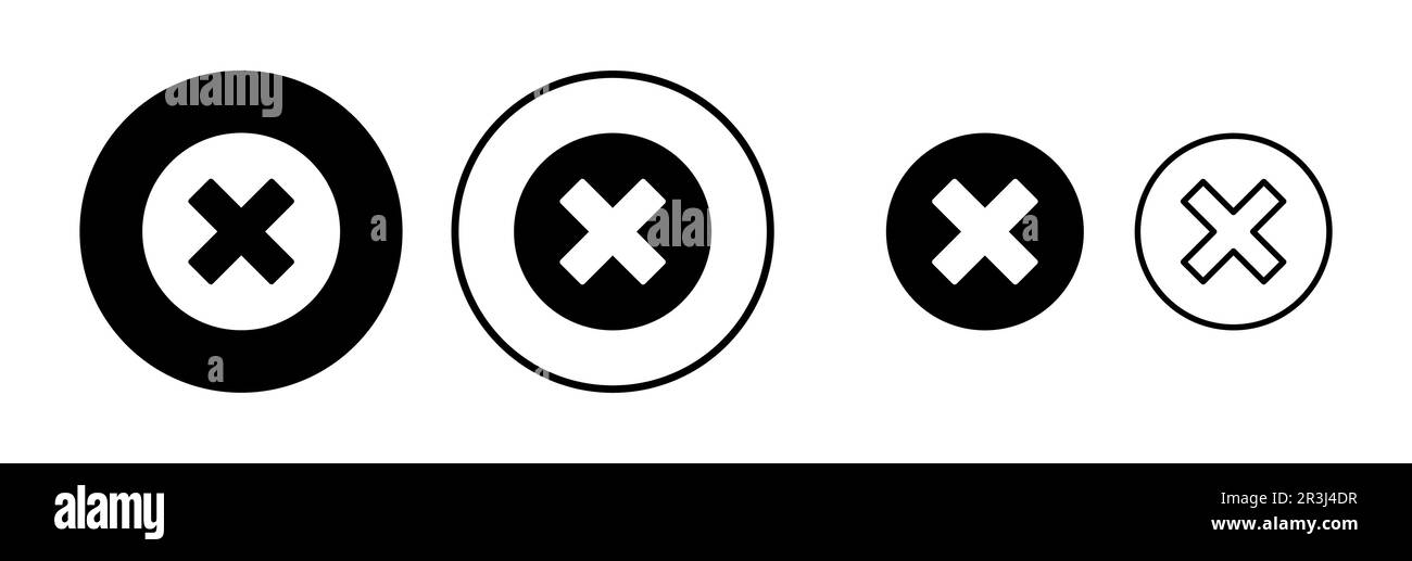 Close vector icon. Delete icon. remove, cancel, exit symbol Stock ...