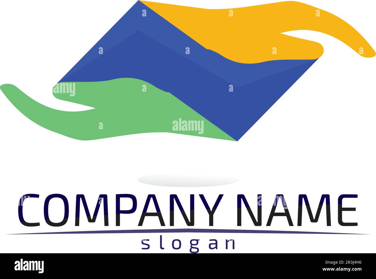 Hand and help vector logo and symbols template icons app Stock Vector ...