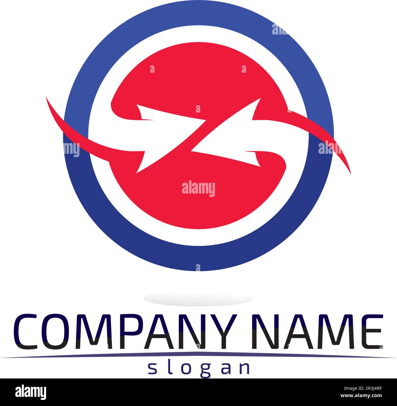 Arrows vector illustration icon Logo Template design Stock Vector Image ...