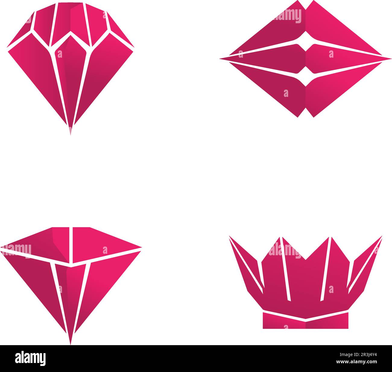 Diamond and Jewel design vector Logo Template symbol Stock Vector Image ...