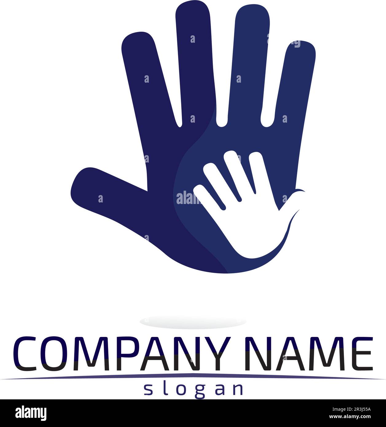 Hand and help vector logo and symbols template icons app Stock Vector ...