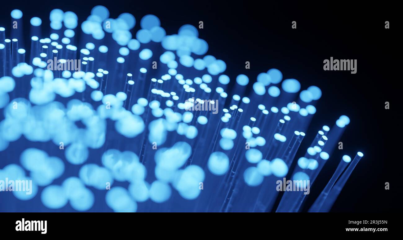 Fibre optic for data transfer transmission Stock Photo - Alamy