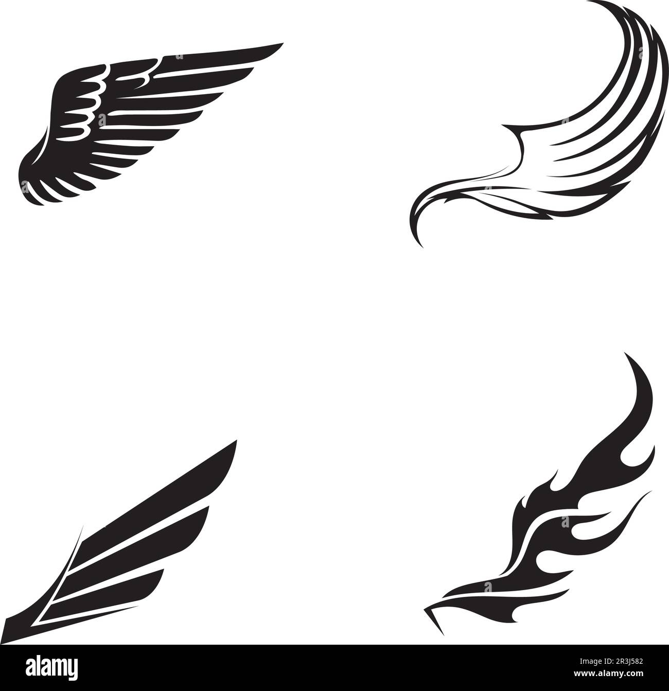 Vector - Vector sign abstract bird in flight Rooster and Chicken Stock ...