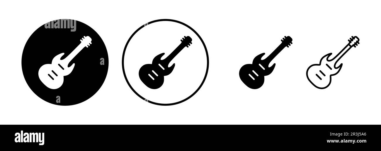 Guitar icon vector. musical instrument sign Stock Vector Image & Art ...