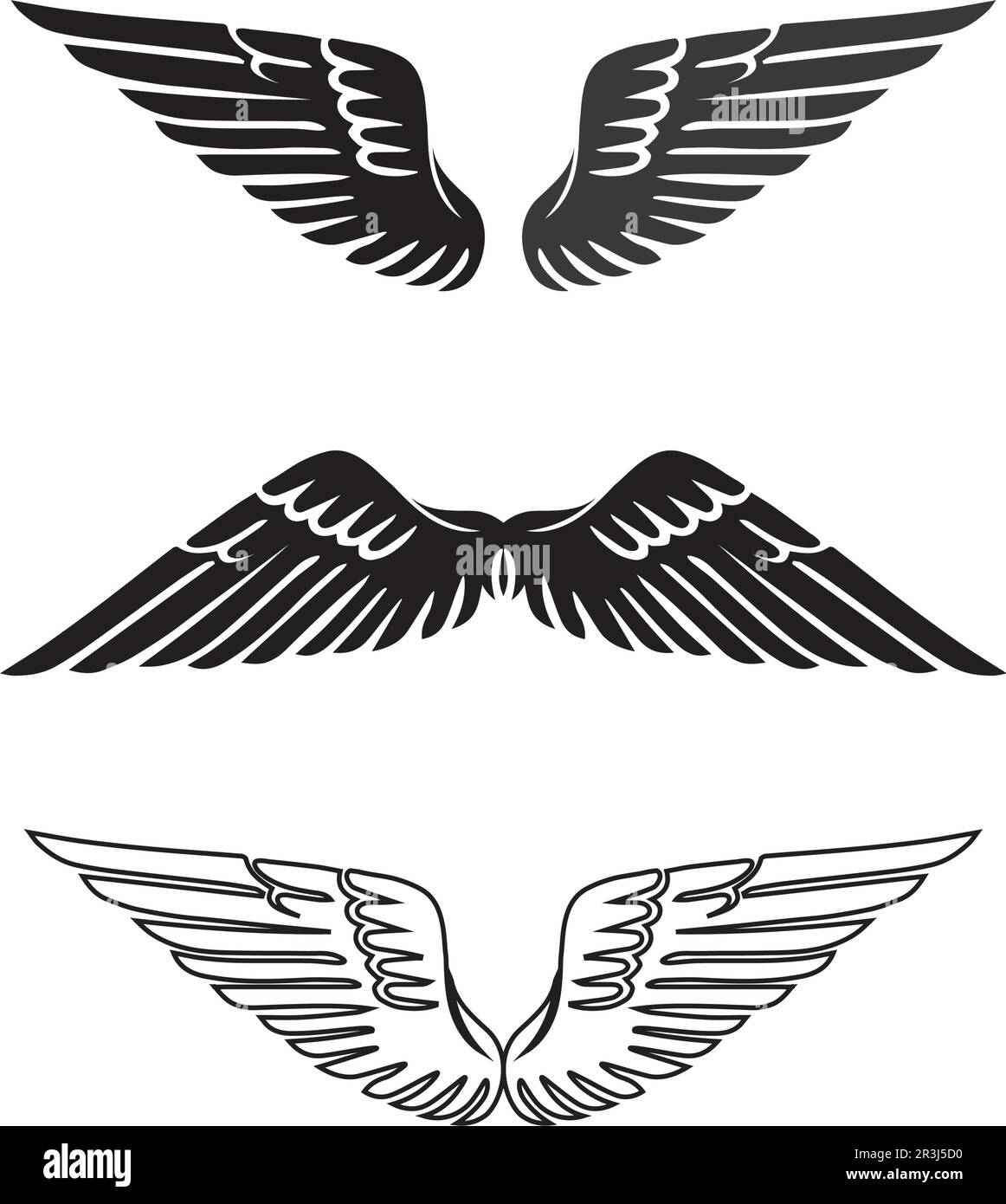 Vector - Vector sign abstract bird in flight Rooster and Chicken Stock ...