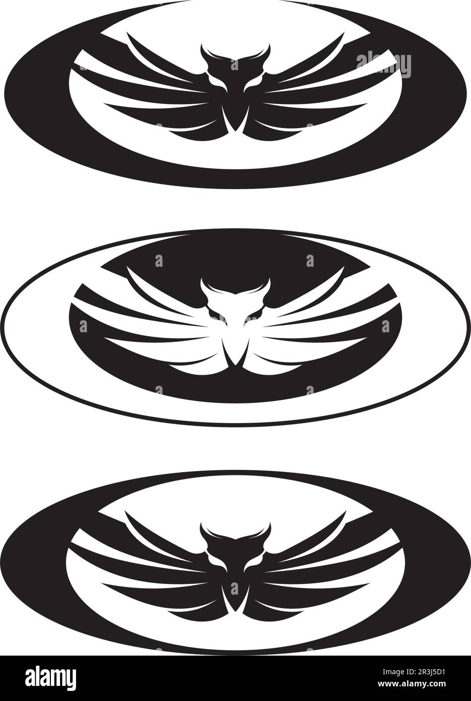 Falcon Wings Logo Template vector icon logo design Stock Vector Image ...