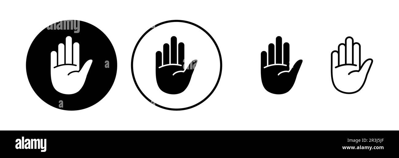 Hand icon vector. hand symbols. palm Stock Vector Image & Art - Alamy