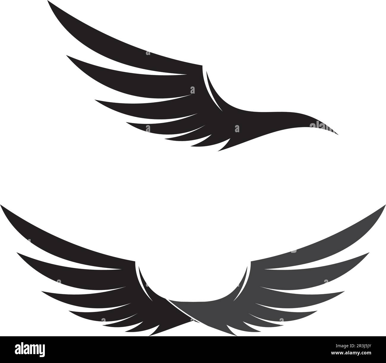 Falcon Wings Logo Template vector icon logo design Stock Vector Image ...