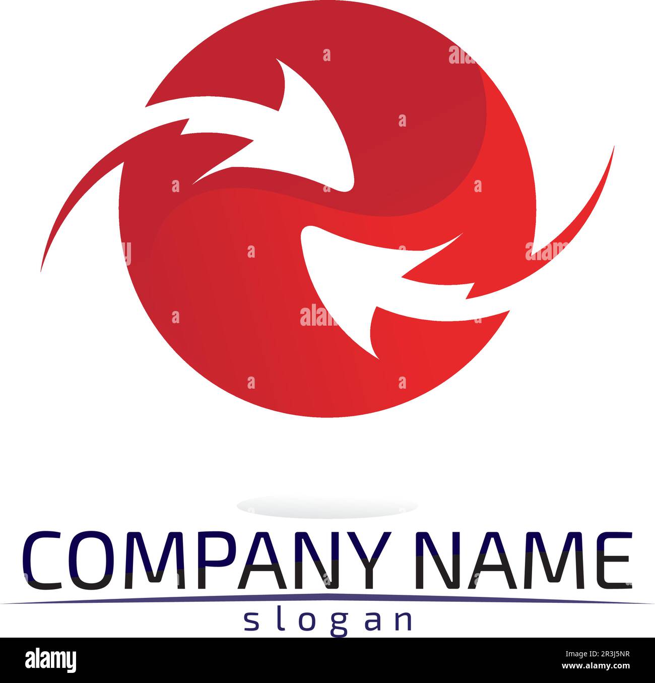 Arrows vector illustration icon Logo Template design Stock Vector Image ...