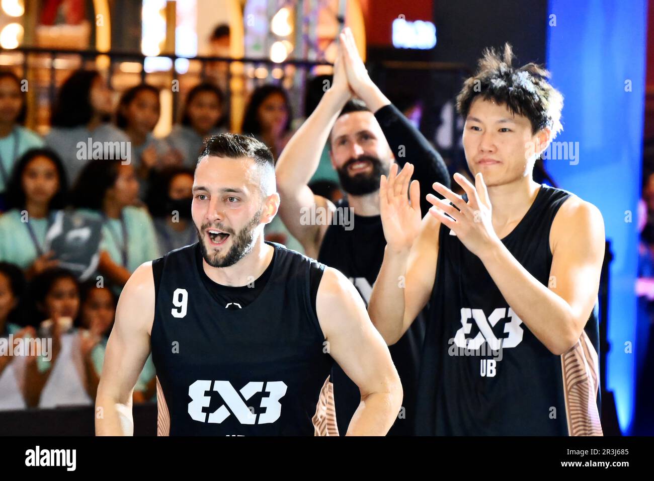 Makati, Philippines. 21st May, 2023. Ub Huishan NE team group (SRB) 3x3 ...