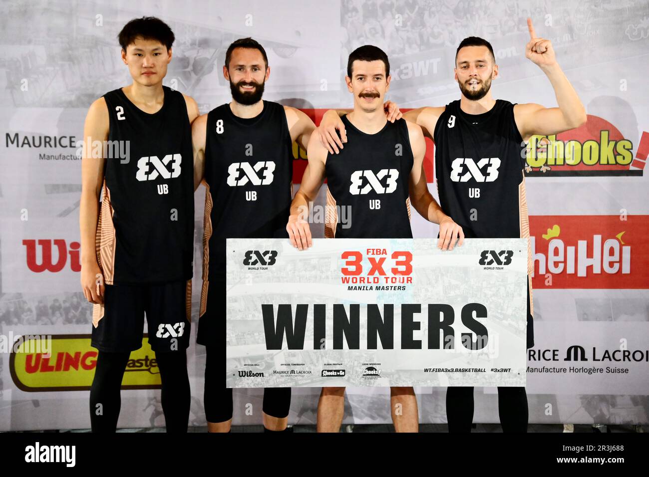 Makati, Philippines. 21st May, 2023. Ub Huishan NE team group (SRB) 3x3 ...