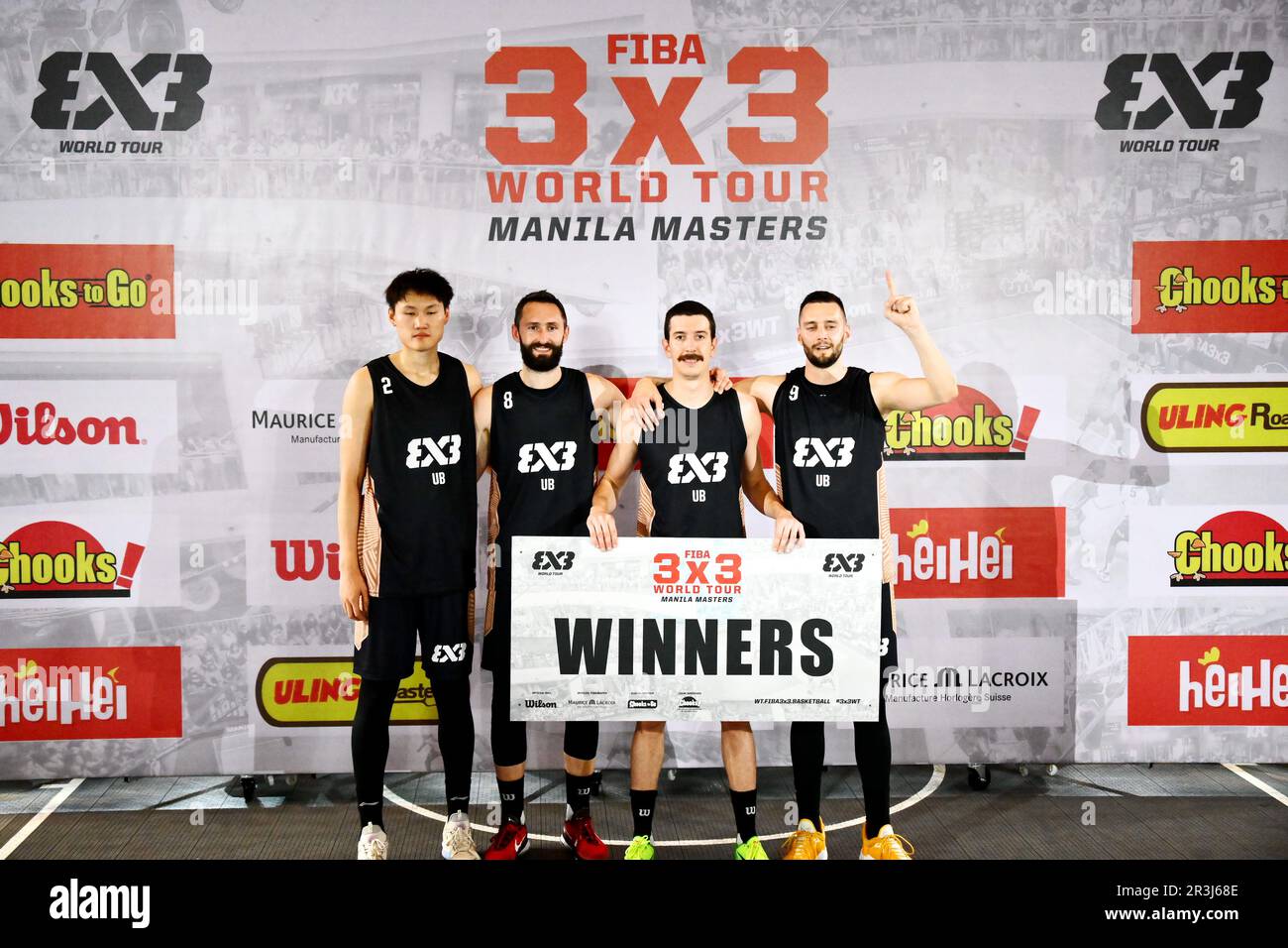 Makati, Philippines. 21st May, 2023. Ub Huishan NE team group (SRB) 3x3 ...