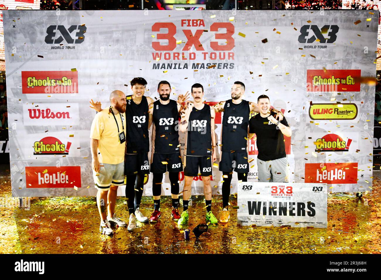 Makati, Philippines. 21st May, 2023. Ub Huishan NE team group (SRB) 3x3 ...