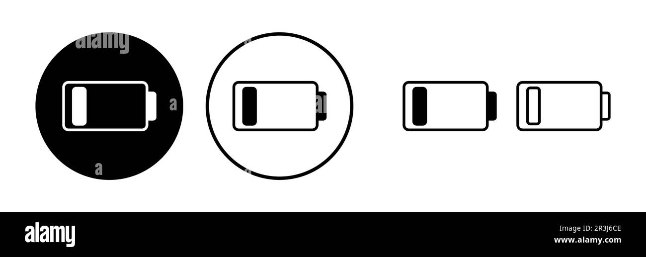 Battery icon vector. Battery charge indicator icon Stock Vector Image ...
