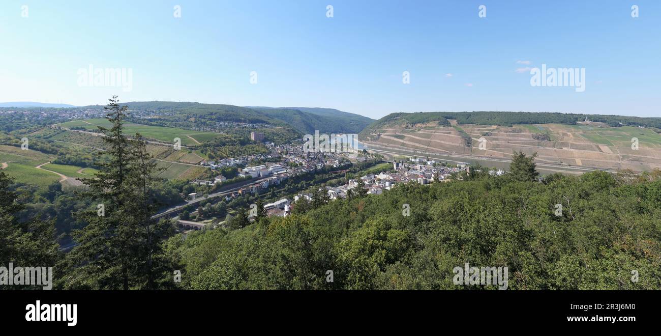 View from the Emperor Frederick Tower near Bingen Stock Photo - Alamy