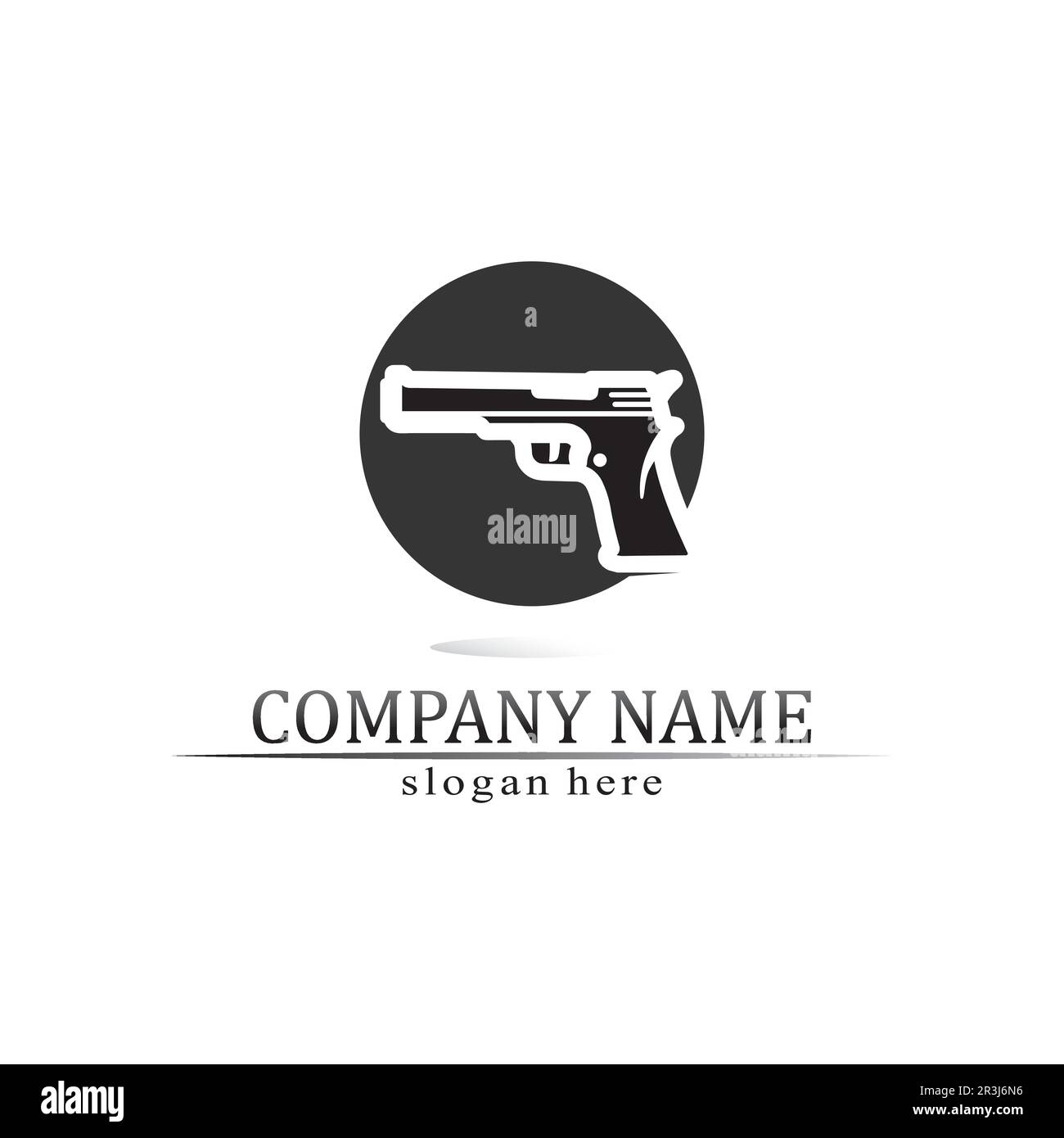 Gun logo and Army soldier sniper shot vector Design Illustration ...