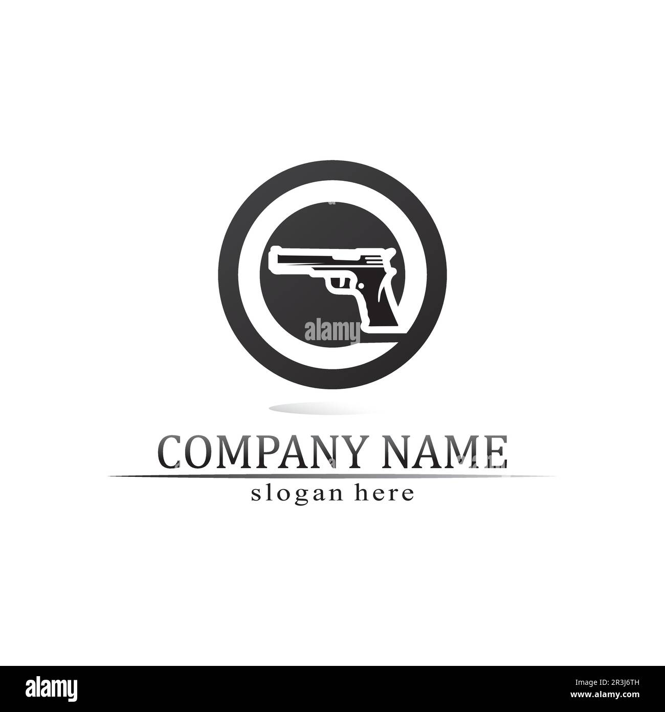 Gun logo and Army soldier sniper shot vector Design Illustration ...
