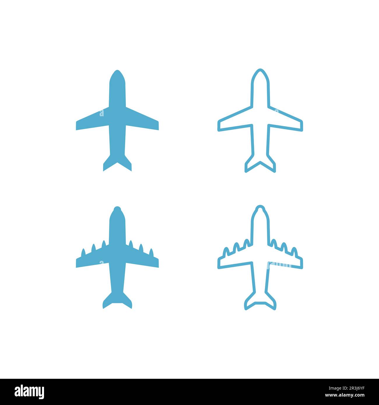 Flight aeroplane vector and logo design Transportation Stock Vector ...