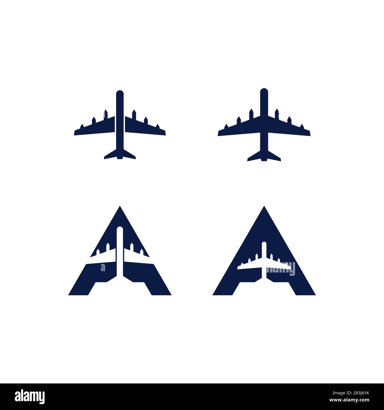 Flight aeroplane vector and logo design Transportation Stock Vector ...