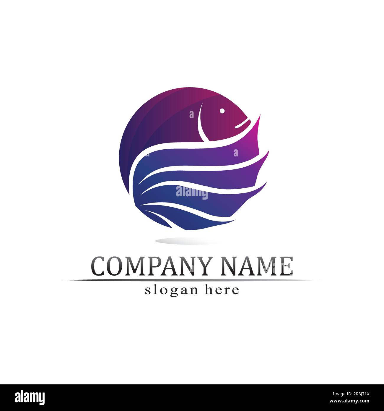 Fish animal aquatic logo beta fish design vector and illustration Stock Vector Image & Art - Alamy