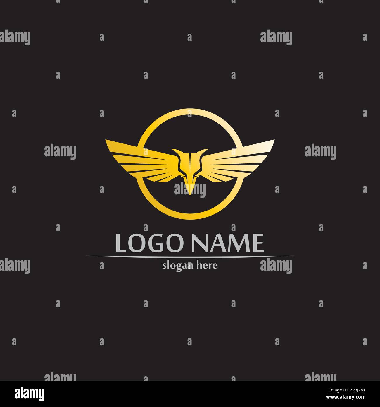 Wing bird falcon love logo Stock Vector Image & Art - Alamy