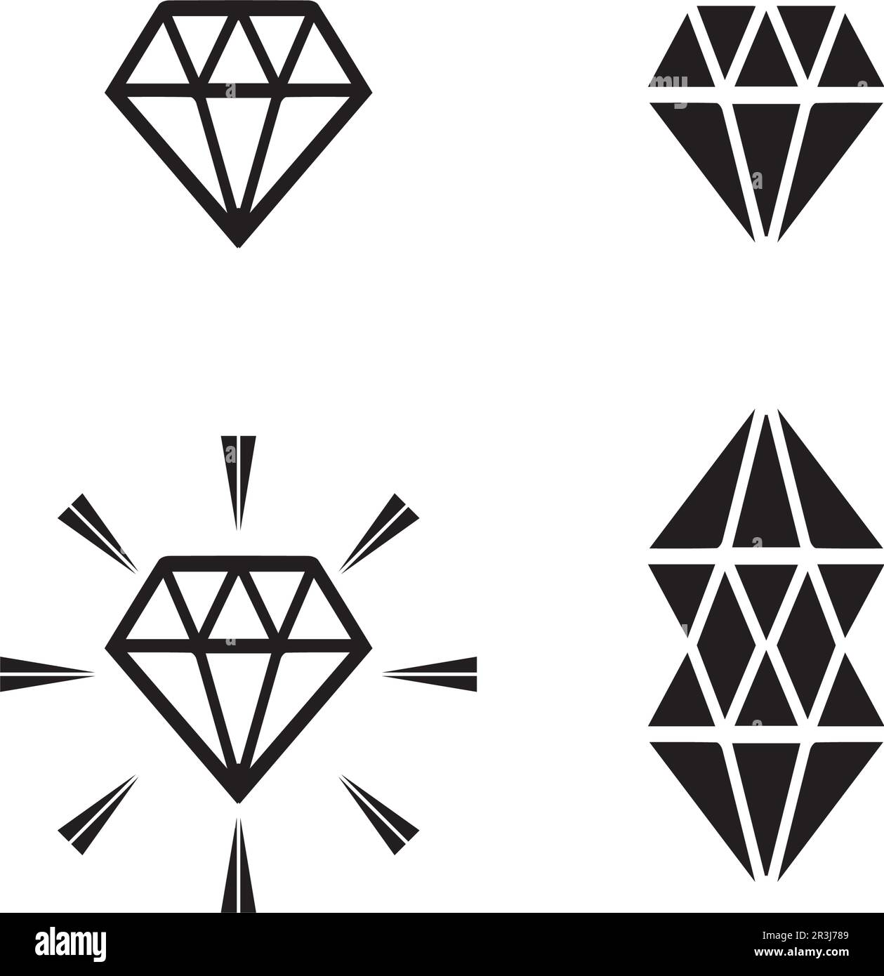 Diamond and Jewel design vector Logo Template symbol Stock Vector Image ...