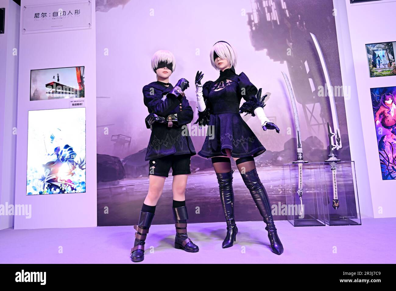 Shanghai, China. 24th May, 2023. SHANGHAI, CHINA - MAY 24, 2023 - Neil: Automatic humanoid Booth ...