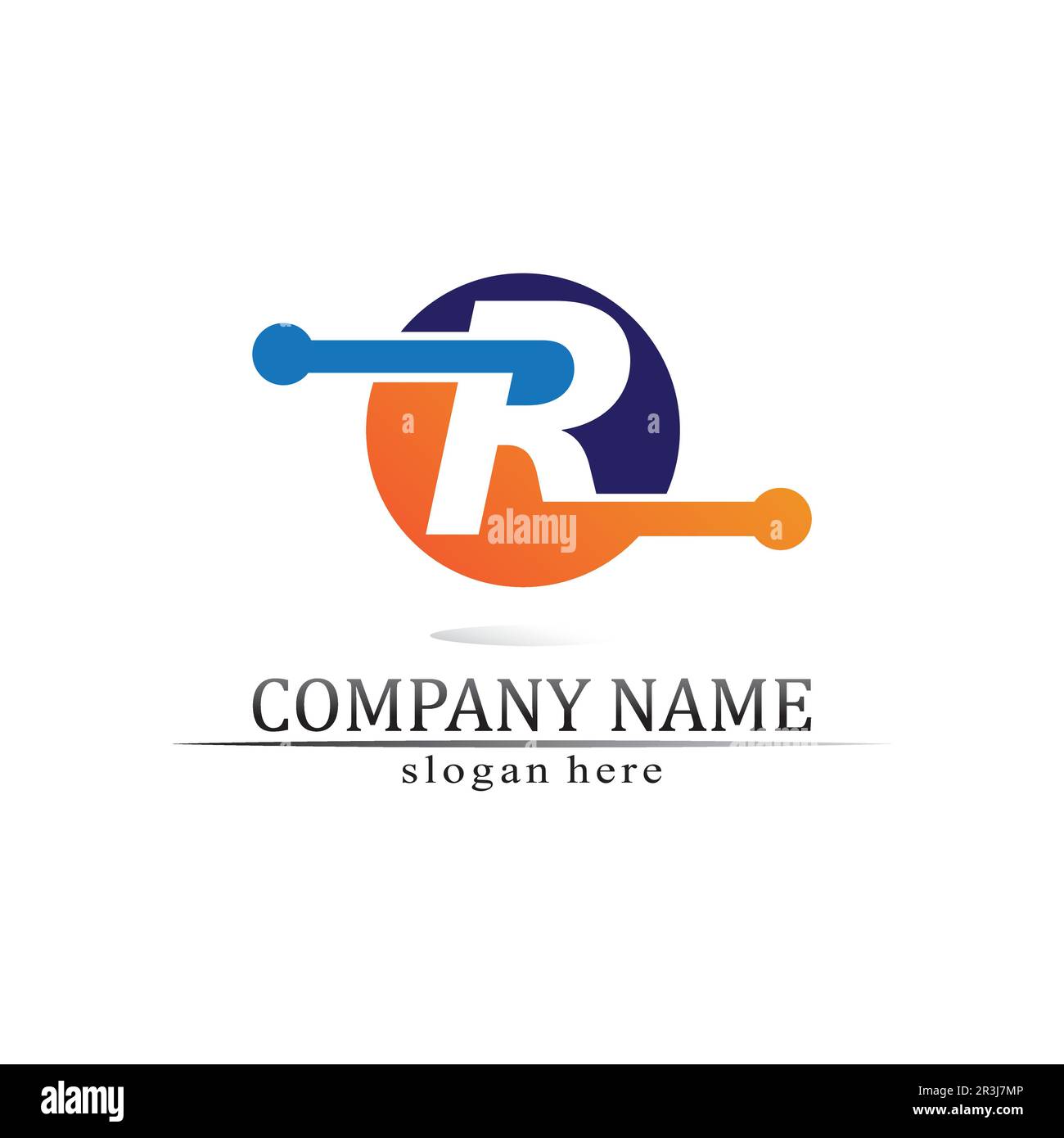 R plus logo vector vectors hi-res stock photography and images - Alamy