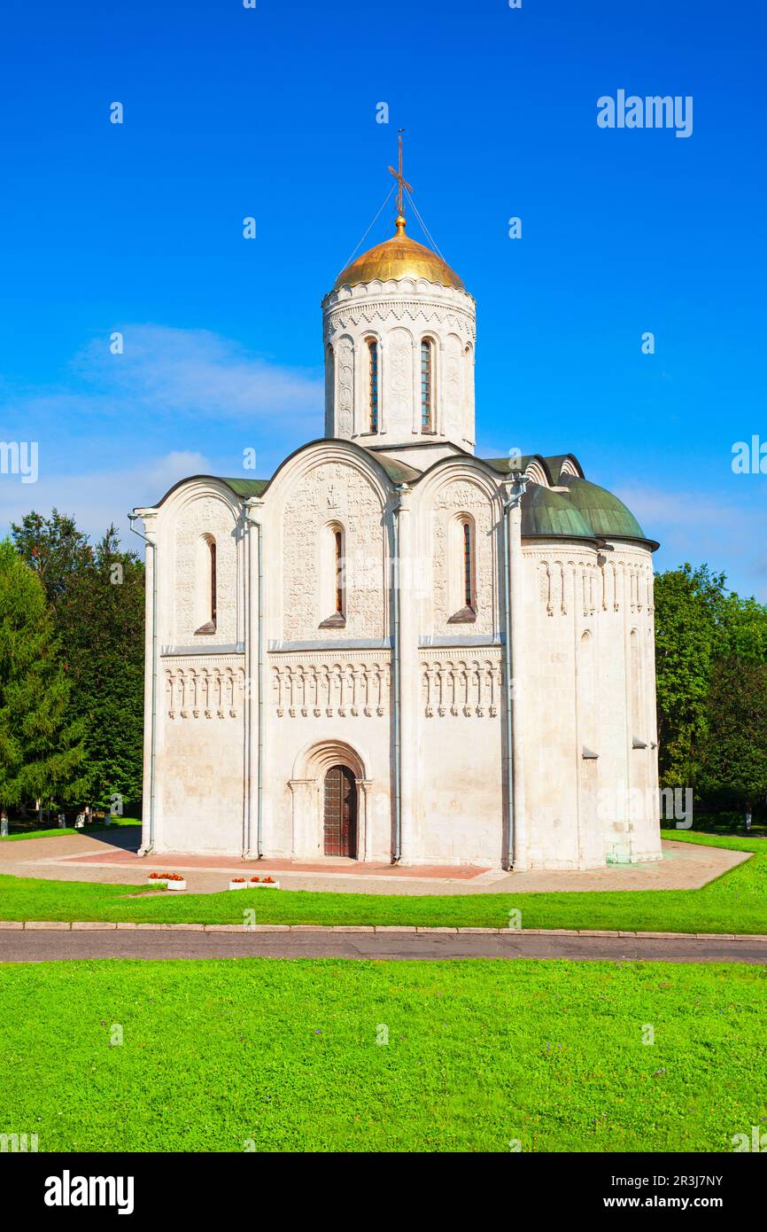 Saint Demetrius Cathedral in Vladimir city, Golden Ring of Russia Stock ...