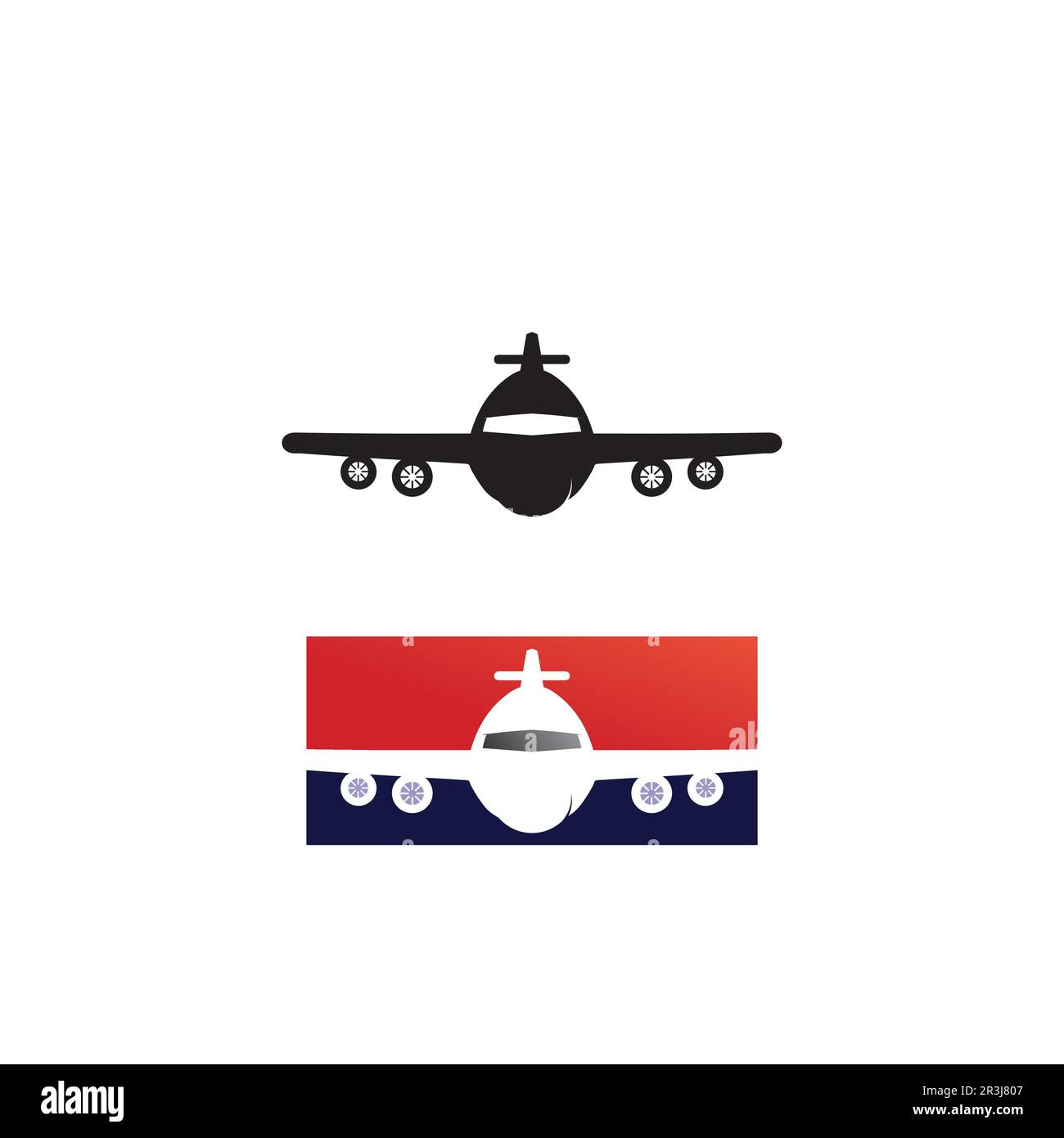 Flight aeroplane vector and logo design Transportation Stock Vector ...