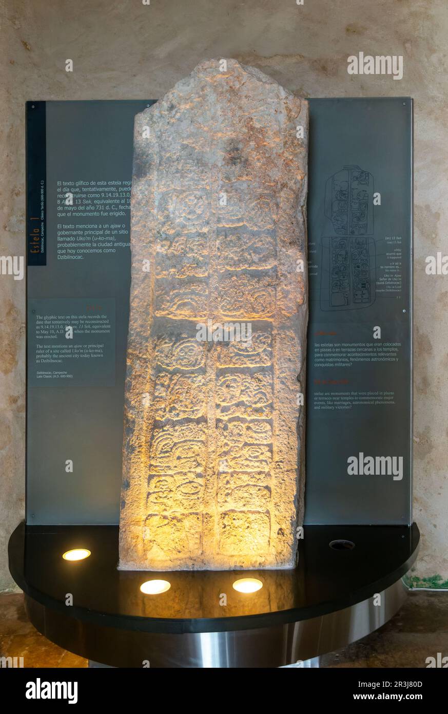 Mayan stela inscriptions hi-res stock photography and images - Alamy