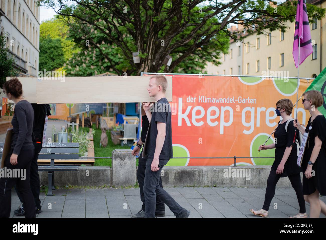 in Munich, Germany. , . to draw attention on the mass extinction of ...