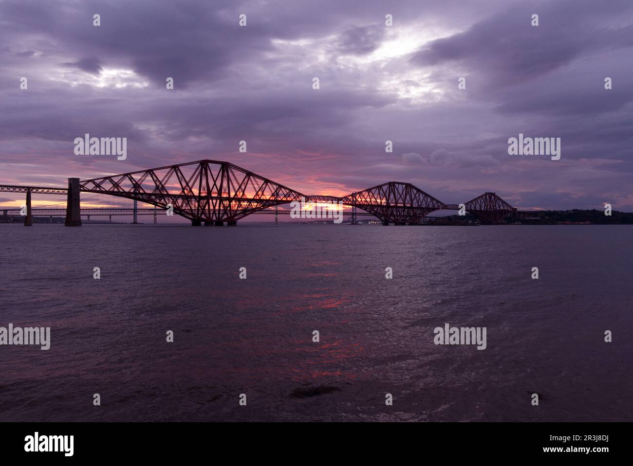 Edinburgh, South Queensferry, Forth Bridge, Scotland, Great Britain ...