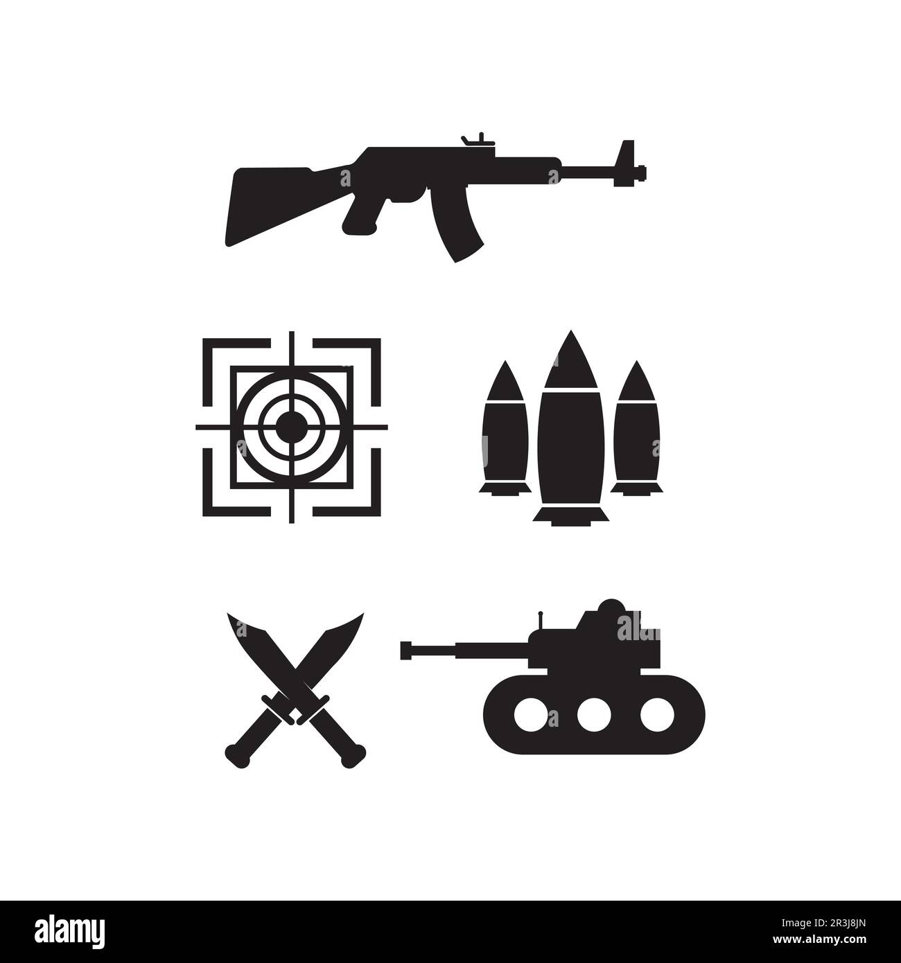 Gun logo and Army soldier sniper shot vector Design Illustration ...