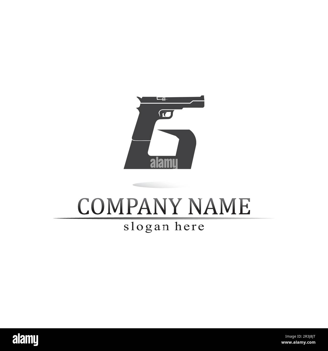 Gun logo and Army soldier sniper shot vector Design Illustration ...